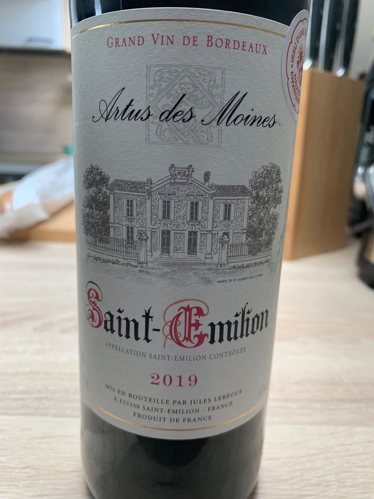 2020 Artus des moines, France, Bordeaux, Libournais, Saint-Émilion ...