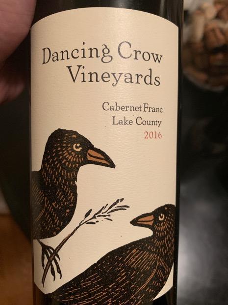 2016 Dancing Crow Vineyards Cabernet Franc, USA, California, North ...