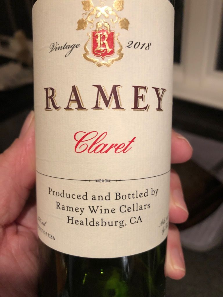 2018 Ramey Claret, USA, California, North Coast - CellarTracker