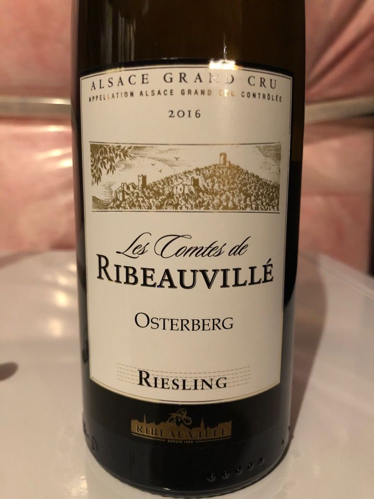 2016 Cave de Ribeauvillé Riesling Les Comtes de Ribeauvillé, France ...