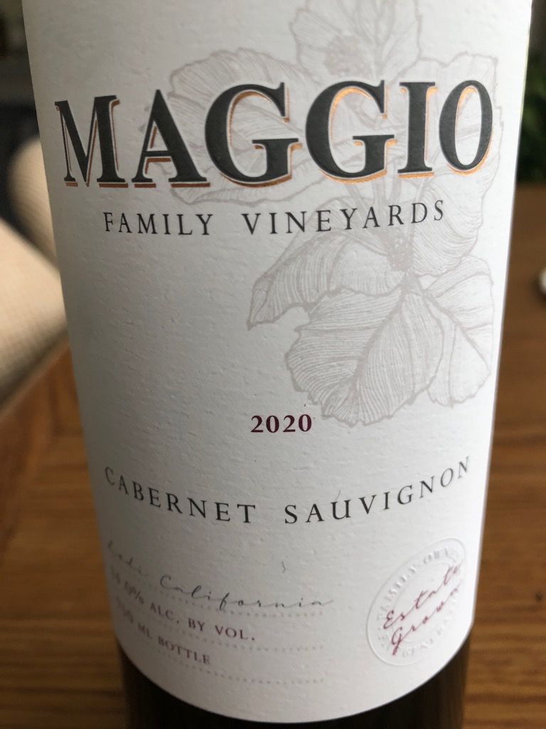 2020 Maggio Family Vineyards Cabernet Sauvignon, USA, California ...