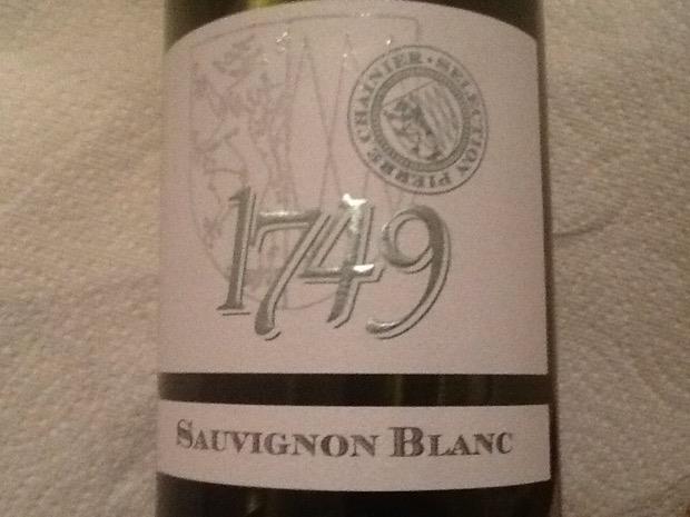 2011 Pierre Chainier Sauvignon Blanc Val de Loire 1749, France, Loire ...