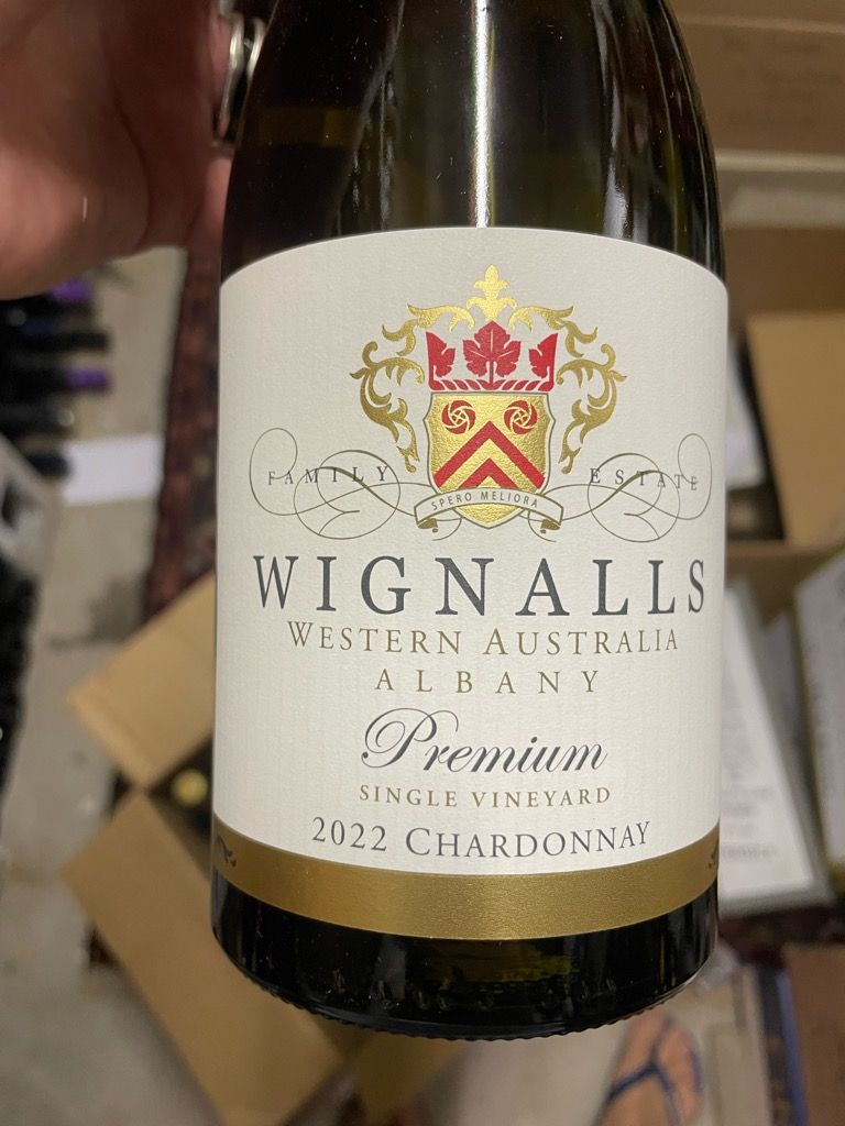 2022 Wignalls Chardonnay Premium Single Vineyard, Australia, Western ...