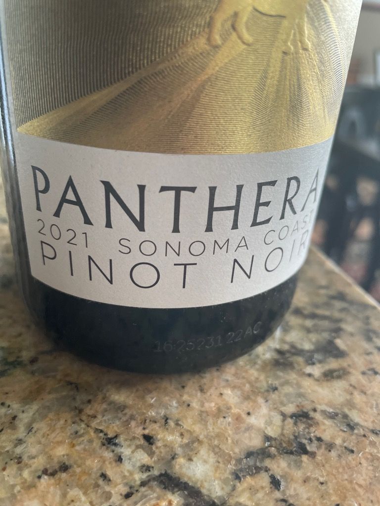 2017 Panthera Pinot Noir Panthera, USA, California, Sonoma County ...
