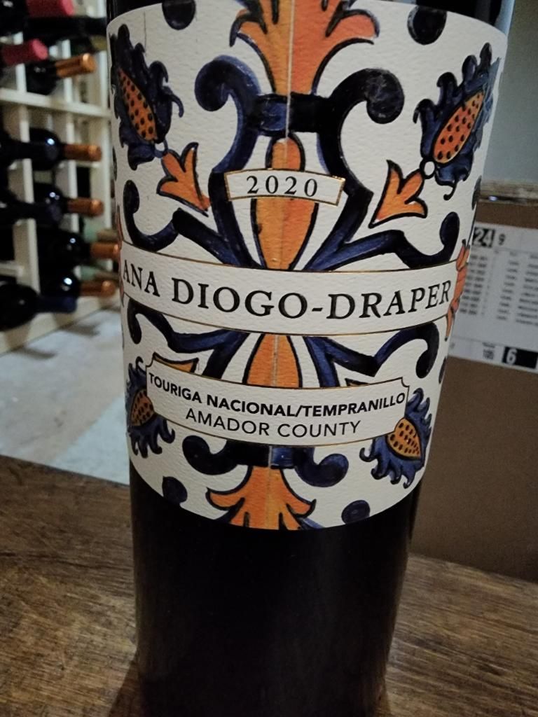 2020 Ana Diogo-Draper Touriga/Tempranillo, USA, California, Sierra ...