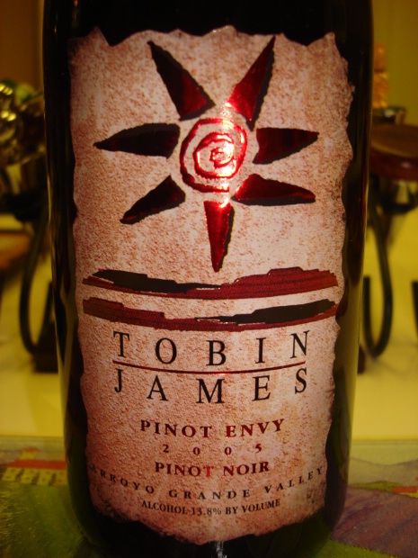 2005 Tobin James Pinot Noir Pinot Envy Arroyo Grande Valley, USA ...