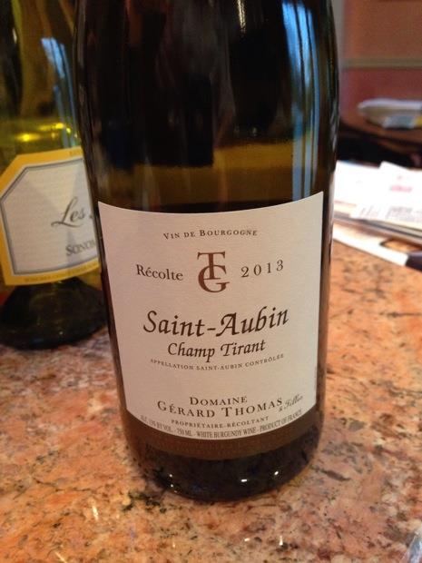 2011 Gerard Thomas Saint-Aubin Champ Tirant Blanc, France, Burgundy ...