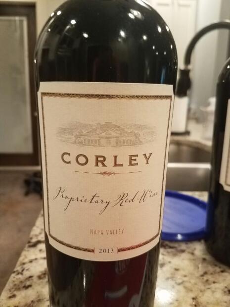 2013 Corley Family Corley Proprietary Red, USA, California, Napa Valley ...