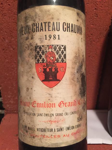 1983 Vieux Chateau Chauvin, France, Bordeaux, Libournais, St. Émilion Grand Cru - CellarTracker
