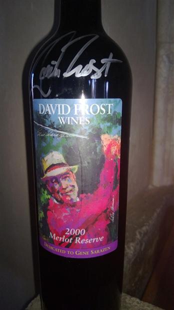 2000 David Frost Merlot Reserve dedicated to Gene Sarazen, South Africa ...