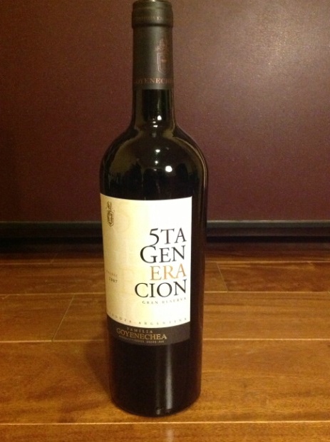 2005 Goyenechea Malbec Quinta Generación, Argentina, Mendoza, San ...