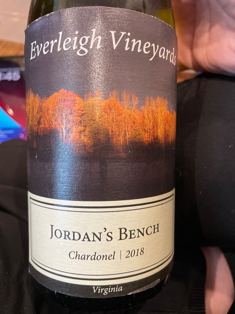 2018 Everleigh Vineyards Chardonel Jordan's Bench, USA, Virginia - CellarTracker