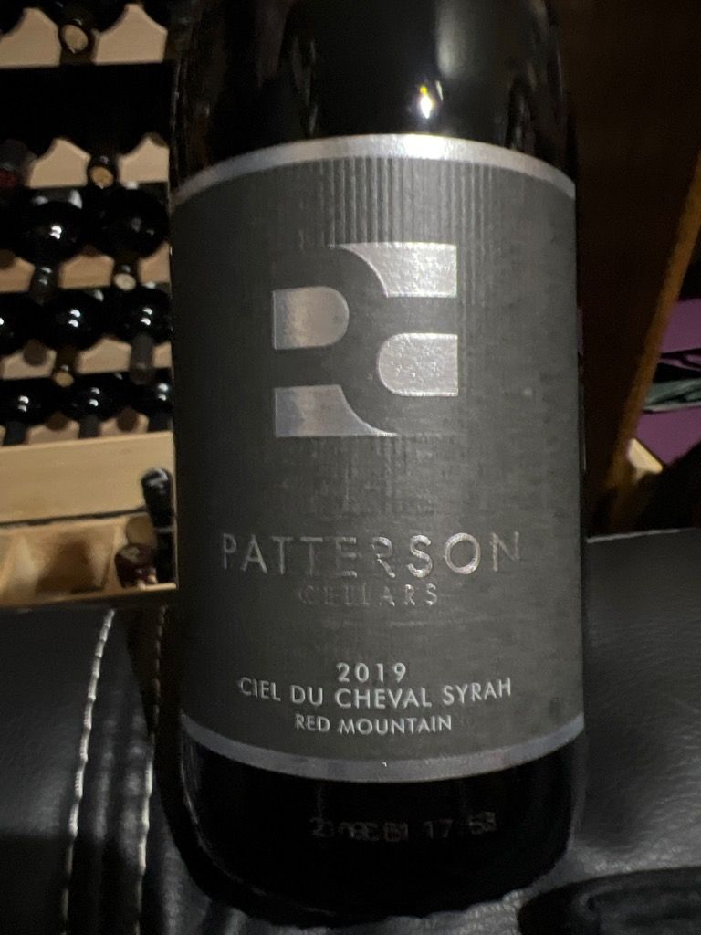 2019 Patterson Cellars Syrah Ciel du Cheval Vineyard, USA, Washington ...