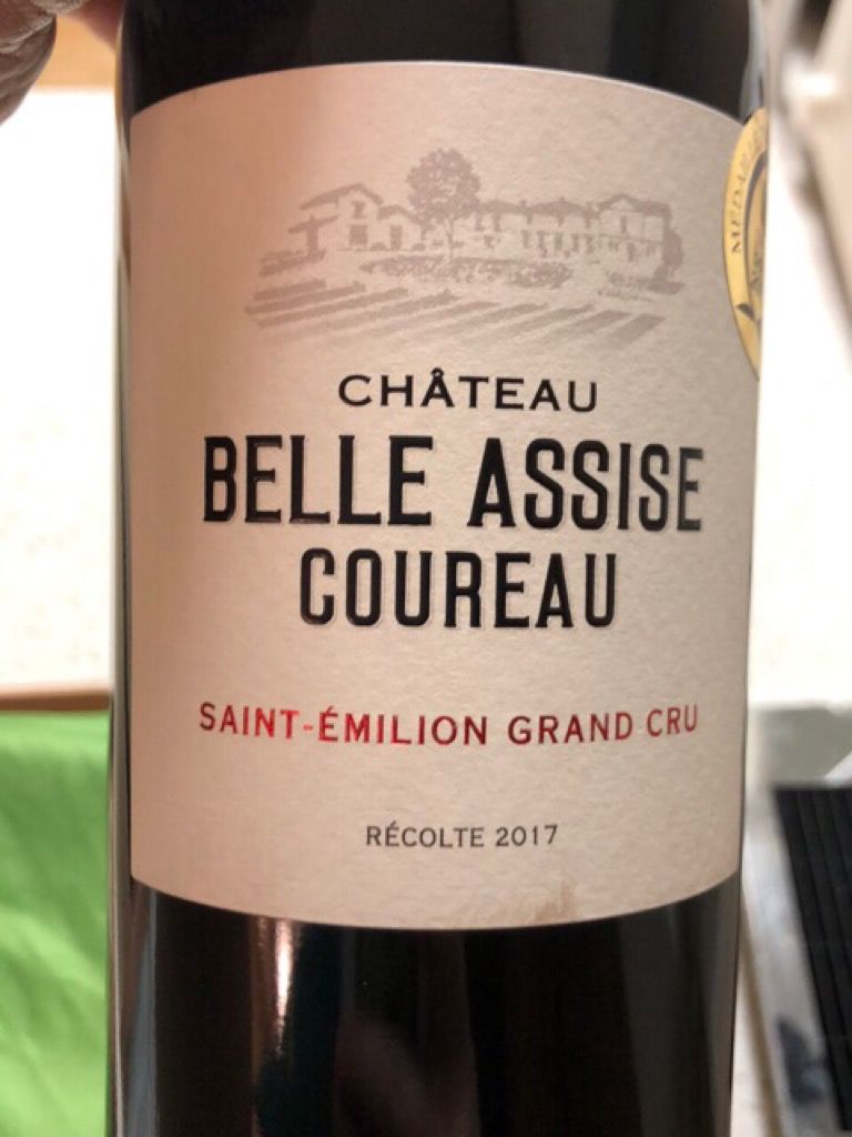 2017 Château Belle Assise Coureau, France, Bordeaux, Libournais, St ...