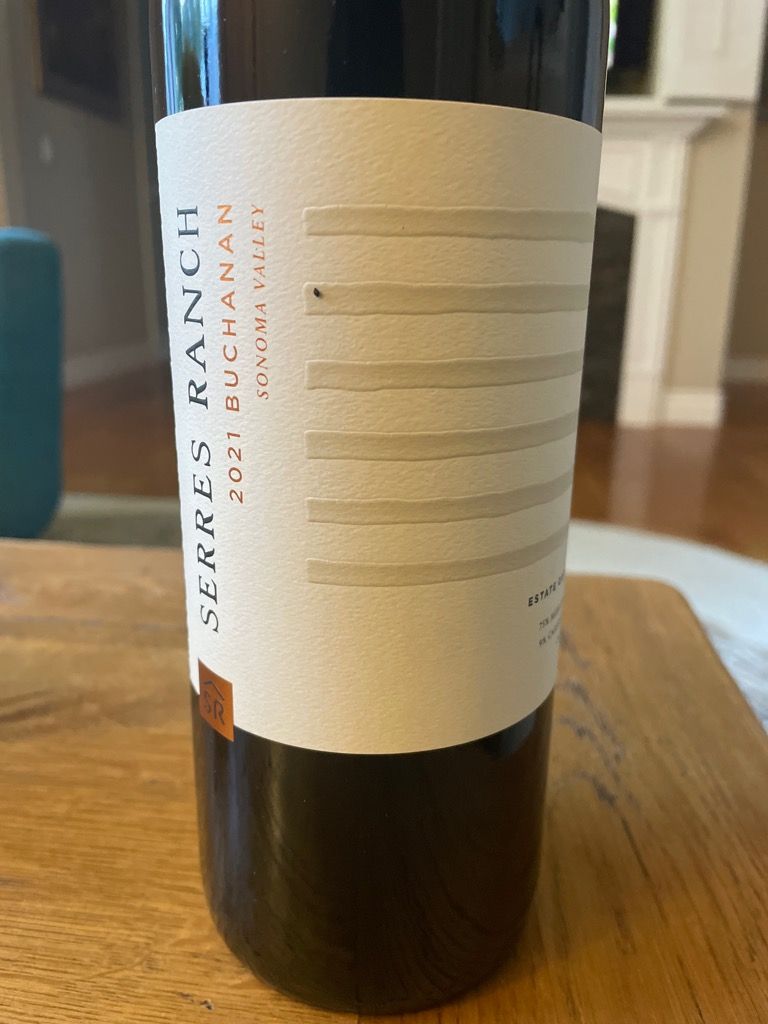 2021 Serres Ranch Wine Buchanan, USA, California, Sonoma County, Sonoma ...