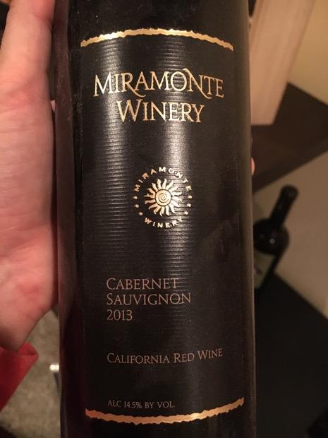 2013 Miramonte Cabernet Sauvignon, USA, California, South Coast ...