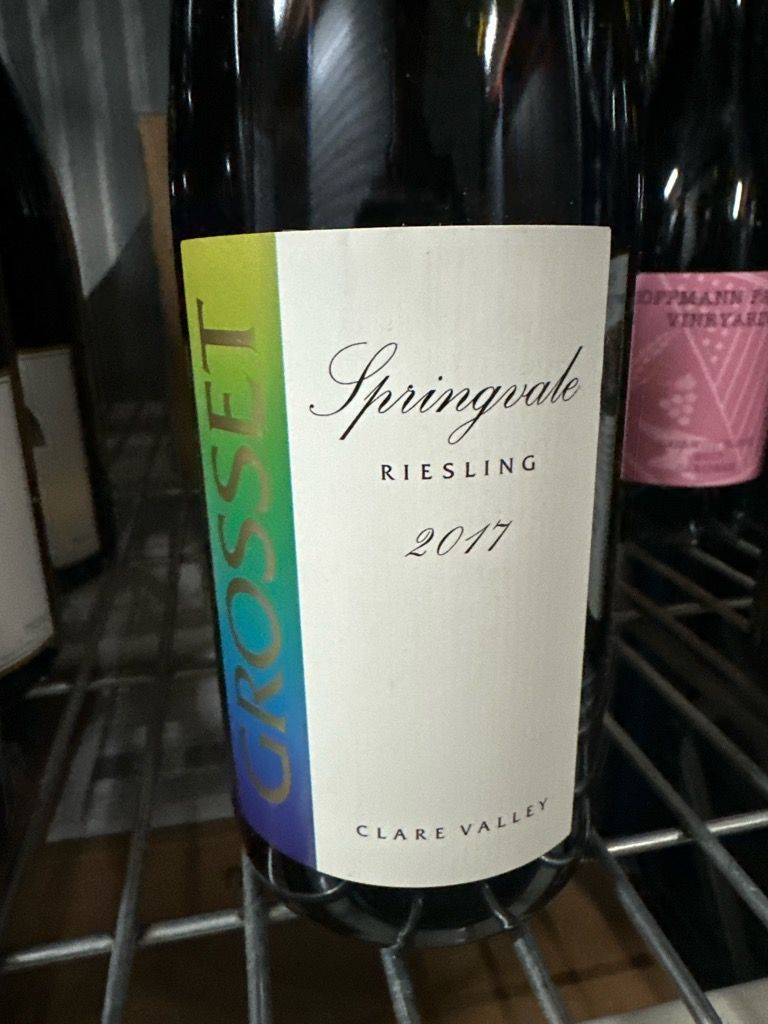 2017 Grosset Riesling Springvale Clare Valley, Australia, South ...