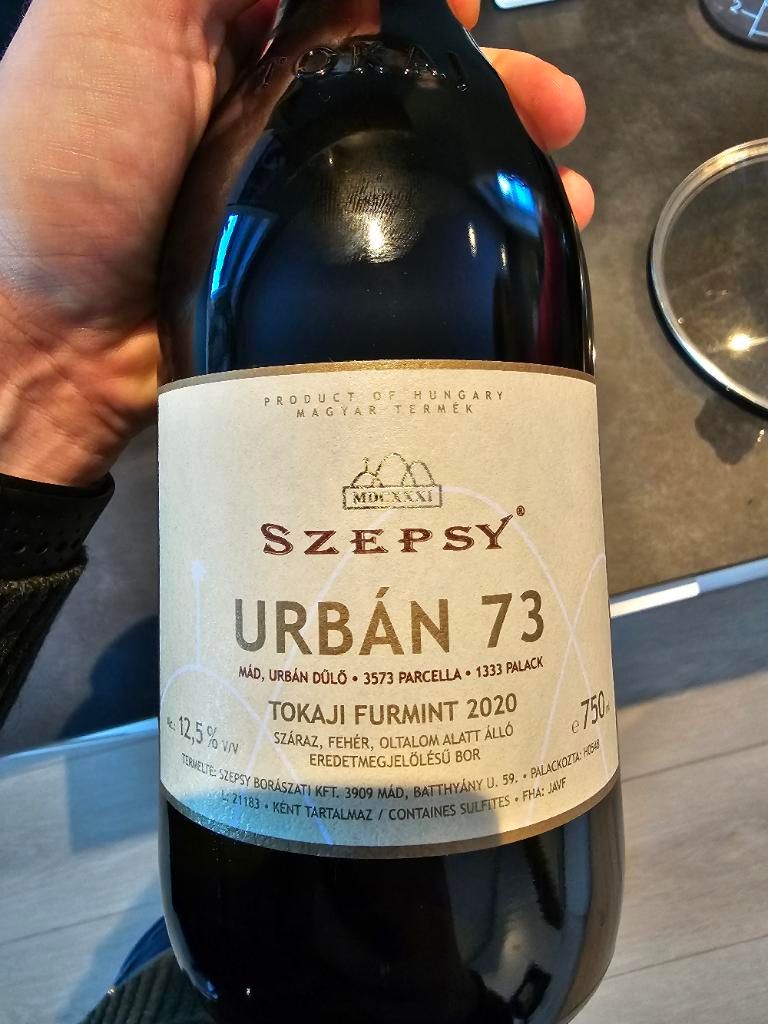 2020 István Szepsy Furmint Tokaji Urbán 73, Hungary, Tokaji - CellarTracker