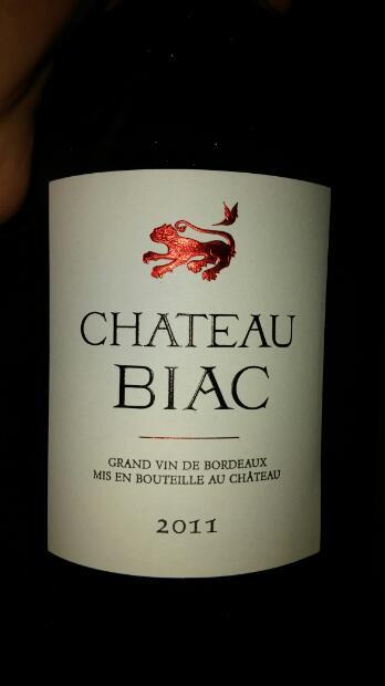 2011 Château Biac B de Biac Cadillac Cotes de Bordeaux, France ...