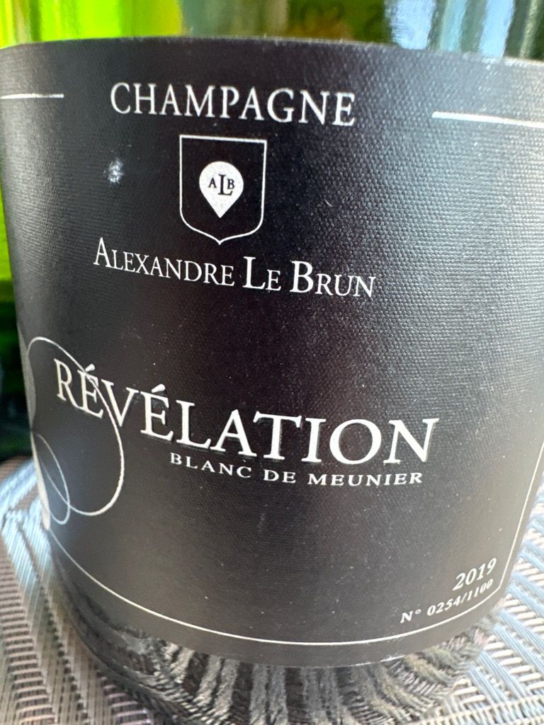 2019 Alexandre Le Brun Champagne Cuvée Revelation, France, Champagne ...