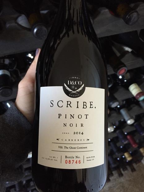 2014 Scribe Pinot Noir Carneros, USA, California, Napa / Sonoma ...
