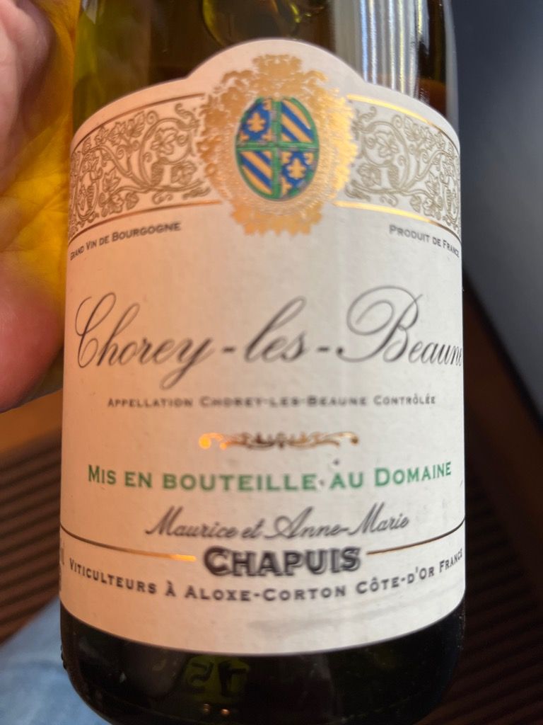 2020 Domaine Maurice et Anne-Marie Chapuis Chorey-les-Beaune Blanc ...