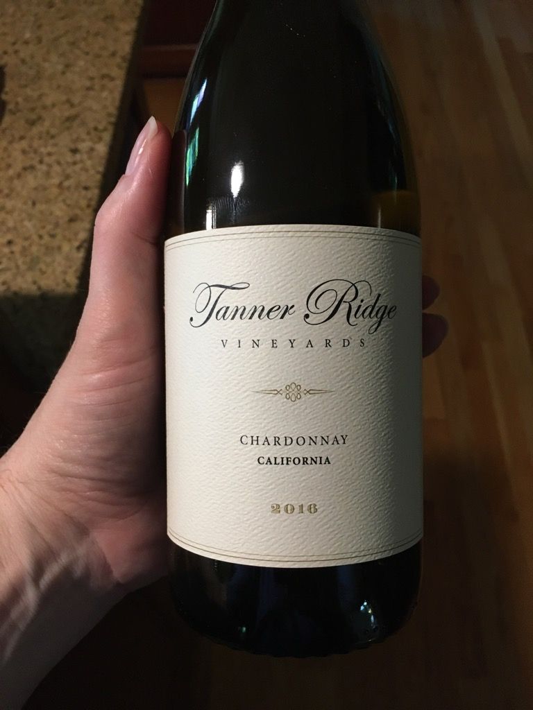2016 Tanner Ridge Chardonnay, USA, California - CellarTracker