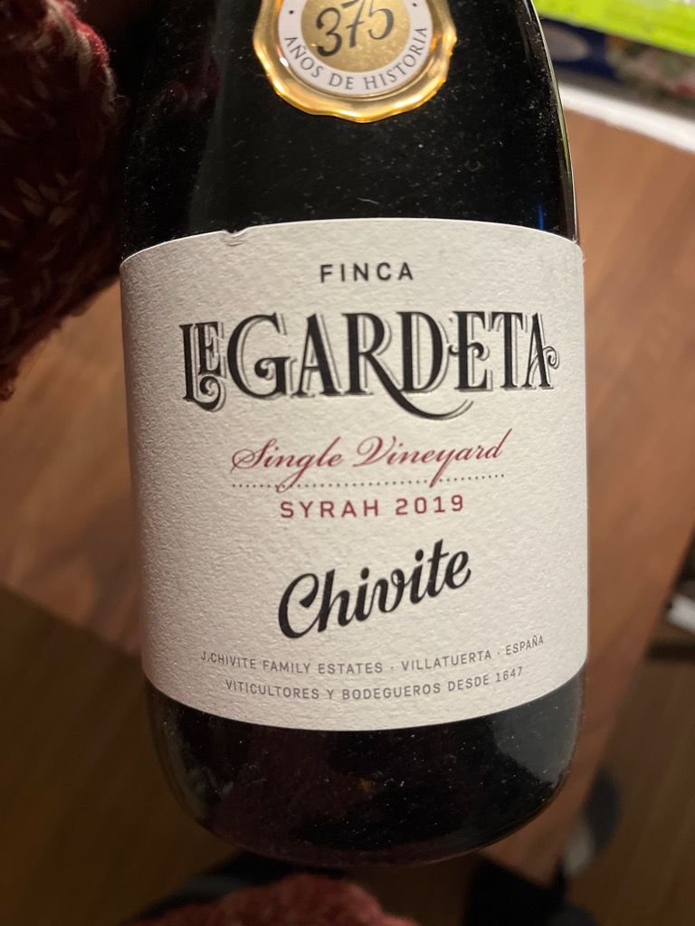 2020 Bodegas Julián Chivite Navarra Le Gardeta Finca de Villatuerta ...