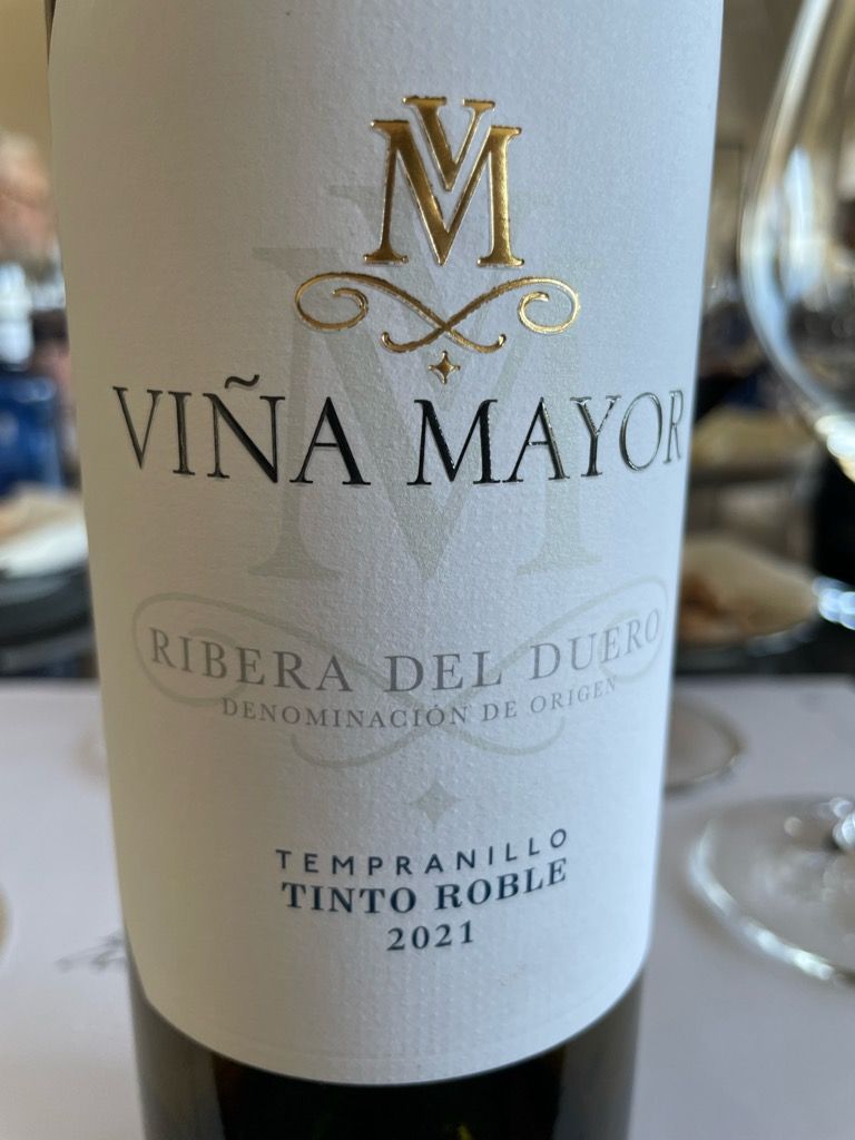 2023 Viña Mayor Ribera del Duero Tinto Roble, Spain, Castilla y León ...