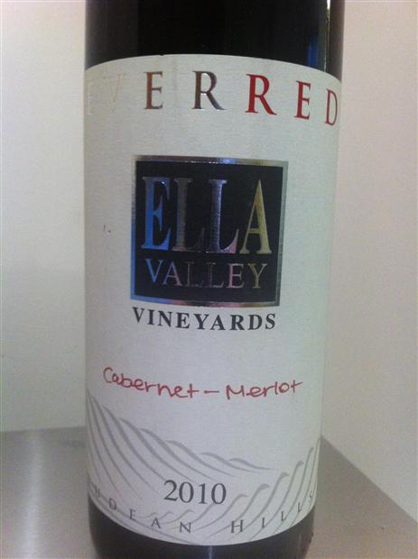 2011 Ella Valley Vineyards Cabernet Merlot Ever Red, Israel, Judean ...