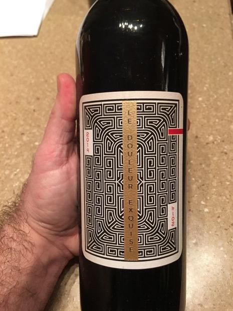 2014 Le Douleur Exquise Cabernet Sauvignon Petit Verdot Nicolas Idiart ...