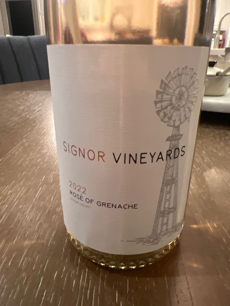 2022 Signor Vineyards Grenache Rosé, USA, Oregon, Southern Oregon ...