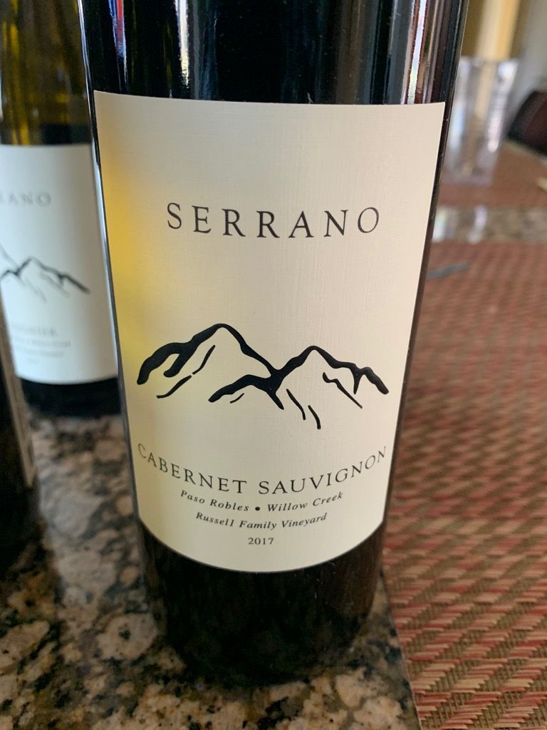 2017 Serrano Cabernet Sauvignon, USA, California, Central Coast, Paso ...