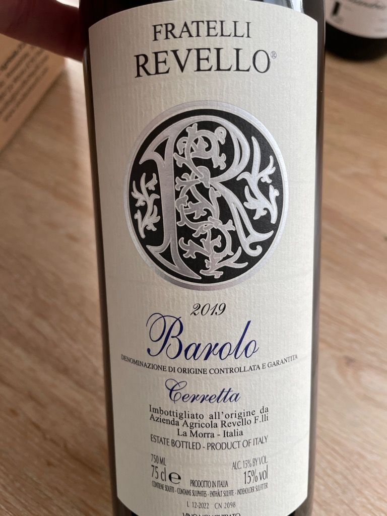 2019 Fratelli Revello Barolo Cerretta, Italy, Piedmont, Langhe, Barolo ...