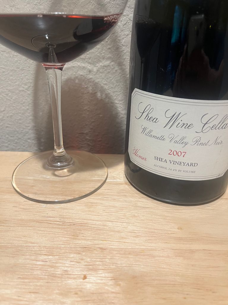 2007 Shea Wine Cellars Pinot Noir Homer Shea Vineyard, USA, Oregon ...