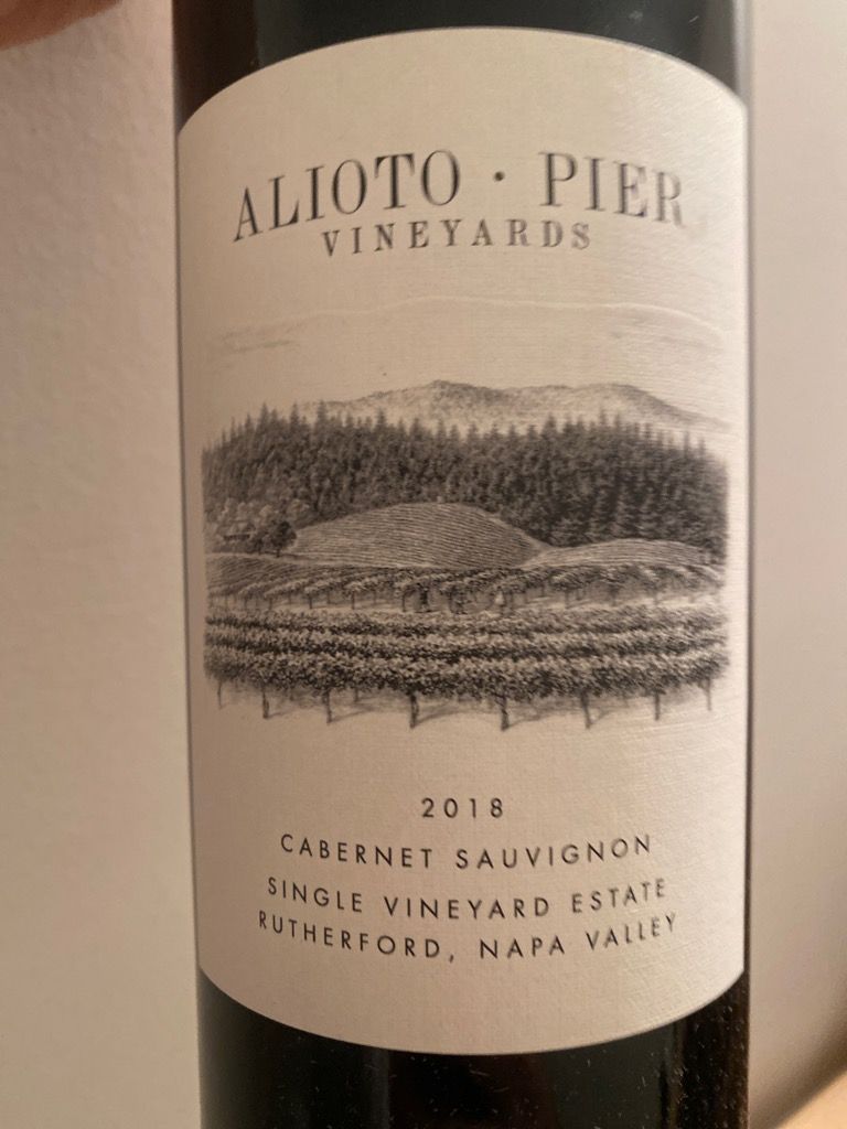 2018 Alioto Pier Vineyards Cabernet Sauvignon, USA, California, Napa ...