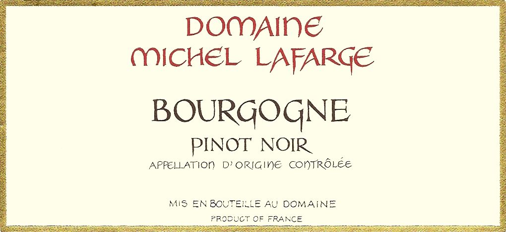 NV Domaine Michel Lafarge Bourgogne, France, Burgundy, Bourgogne ...