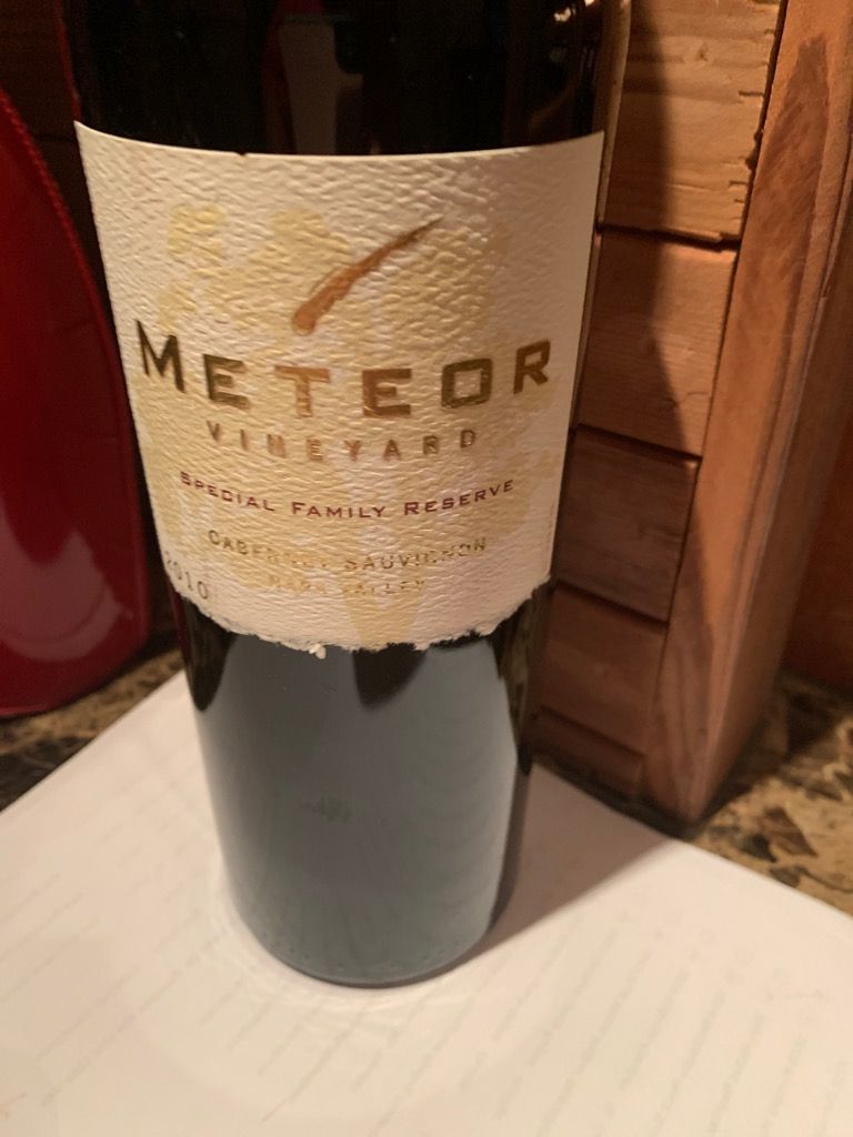 2011 Meteor Vineyard Cabernet Sauvignon Estate Special Family Reserve ...
