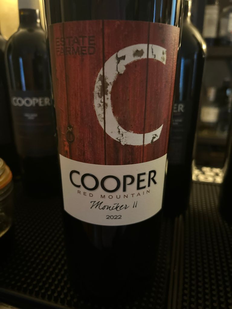 NV Cooper Wine Company Moniker I, USA, Washington, Columbia Valley, Red ...