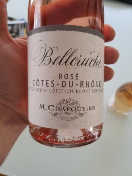 2017 M. Chapoutier Côtes du Rhône Rosé Belleruche, France, Rhône ...