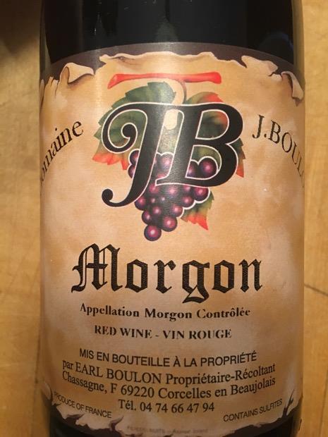 2015 Domaine J. Boulon Morgon, France, Burgundy, Beaujolais, Morgon ...