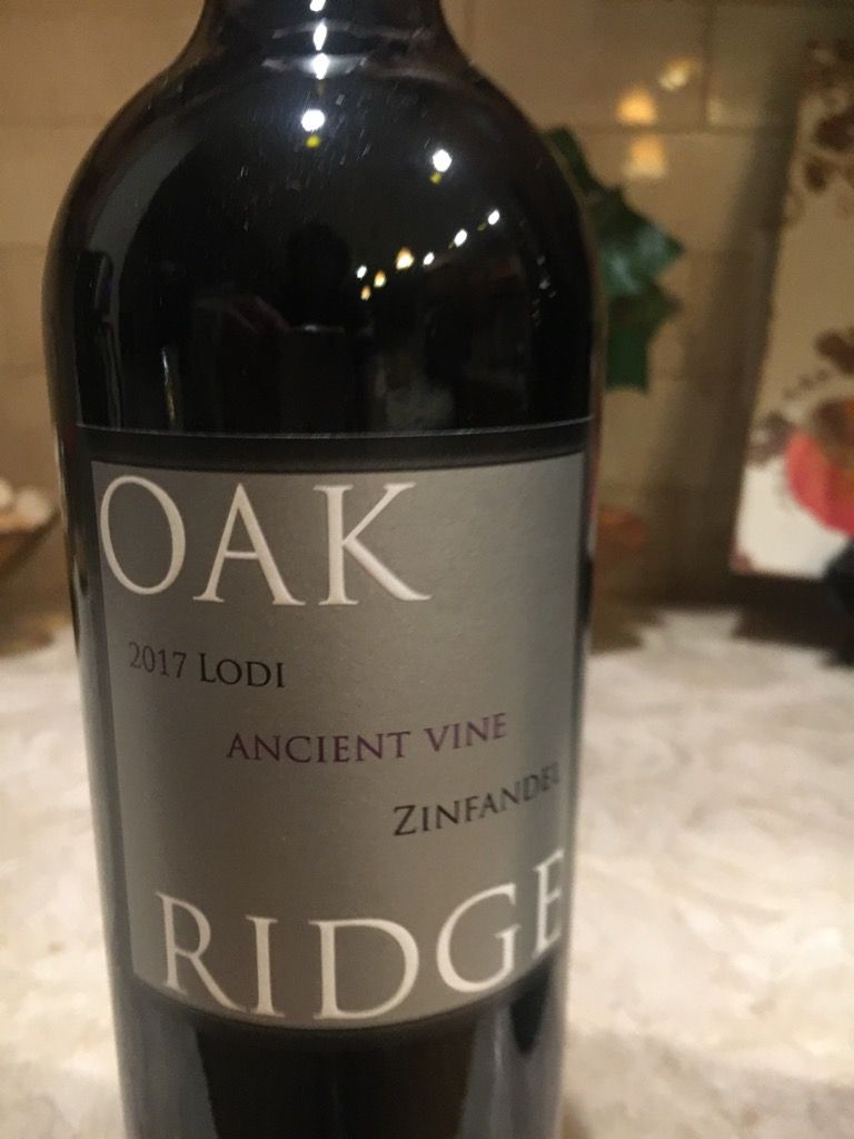 2017 Oak Ridge Winery Zinfandel Ancient Vine, USA, California, Central ...