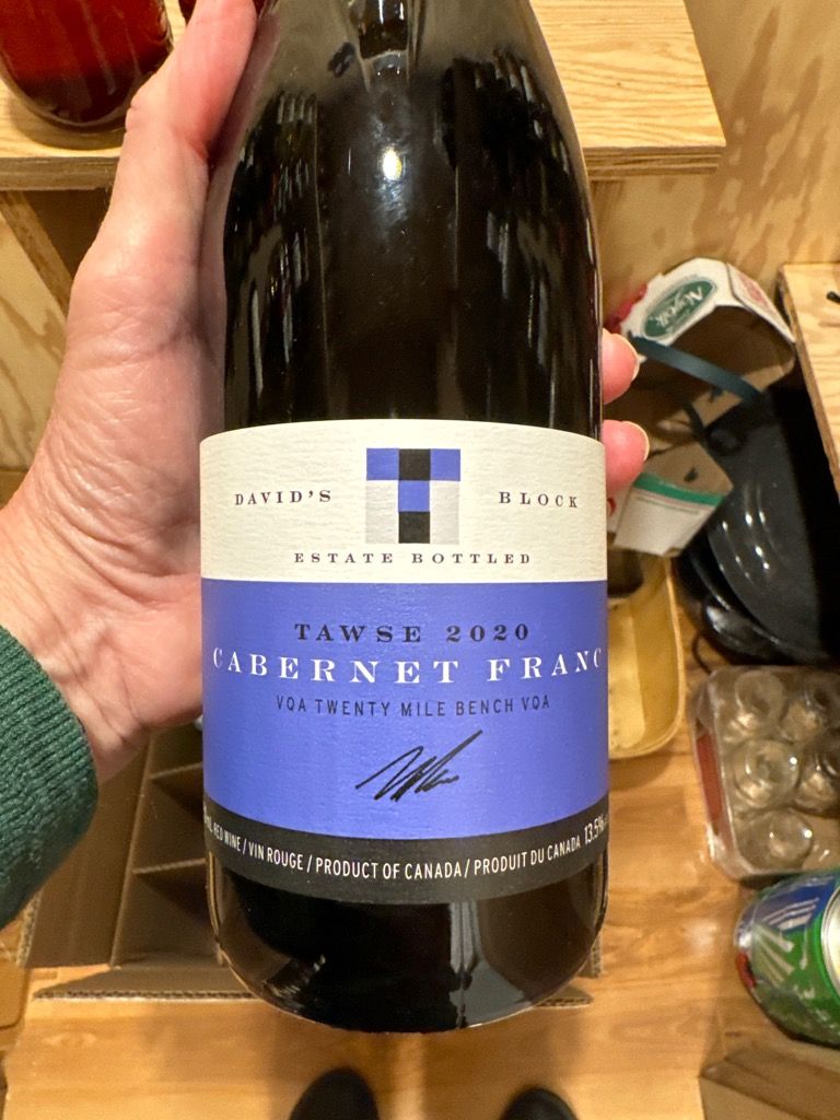 2020 Tawse Cabernet Franc David's Block, Canada, Ontario, Niagara ...
