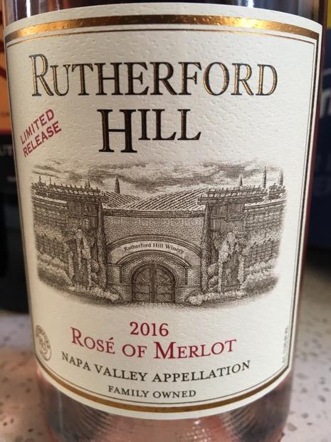 2016 Rutherford Hill Merlot Rosé, USA, California, Napa Valley ...