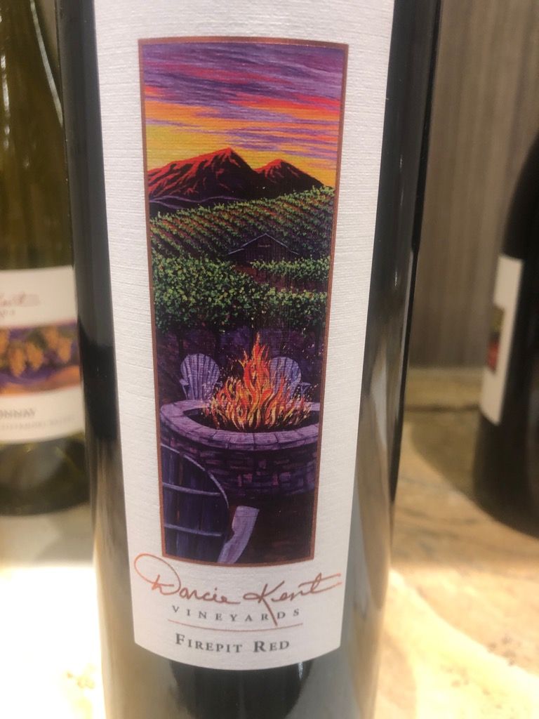 2018 Darcie Kent Vineyards Firepit Red, USA, California, San Francisco ...