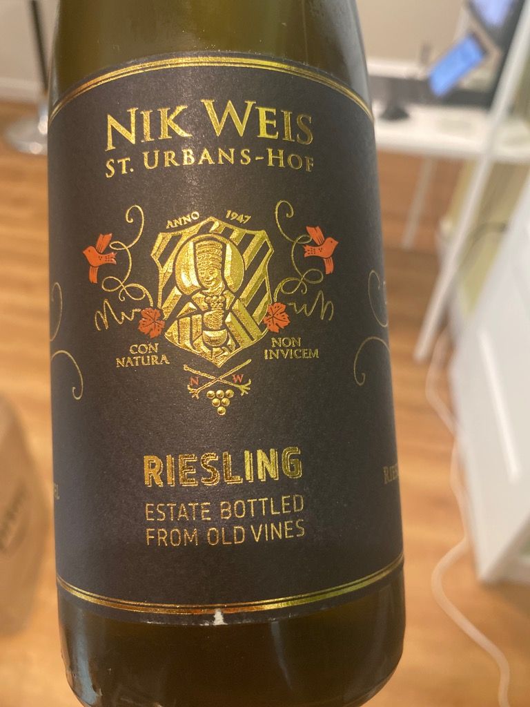 2020 Nik Weis / St. Urbans-Hof Riesling Estate Old Vines, Germany ...