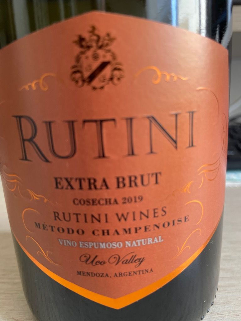 2019 Rutini Extra Brut, Argentina, Mendoza, Valle de Uco, Tupungato ...