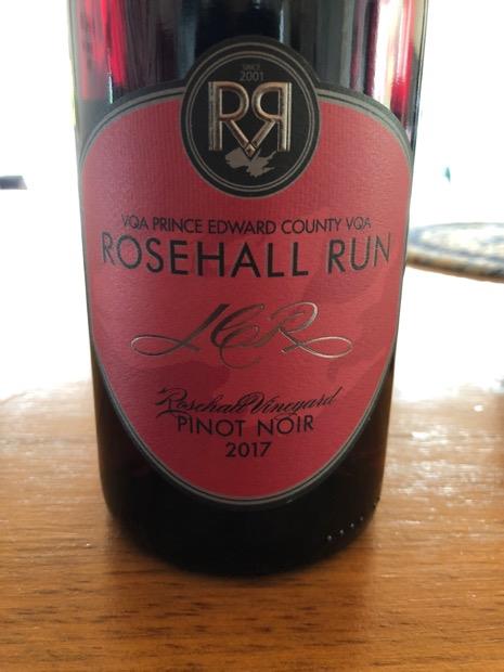 2017 Rosehall Run Pinot Noir JCR Rosehall Vineyard, Canada, Ontario ...