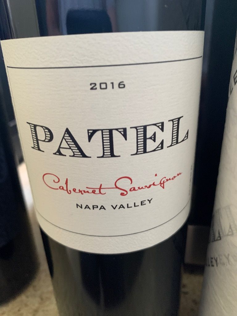 2018 Patel Cabernet Sauvignon Napa Valley, USA, California, Napa Valley ...