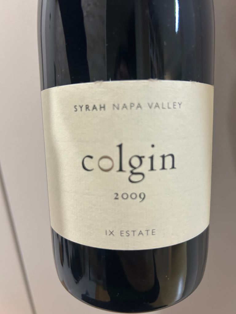 2009 Colgin Syrah IX Estate, USA, California, Napa Valley - CellarTracker